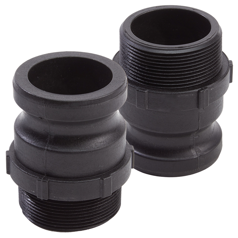 Plastic Camlock Male to Male Threads