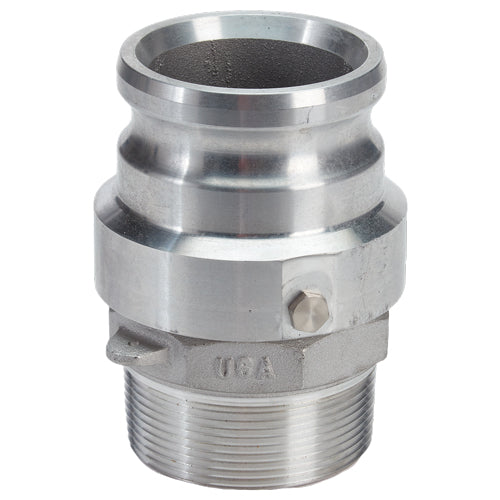 Aluminum 4" Swivel Male Camlock Fitting x 4" Male Pipe Thread (USA)