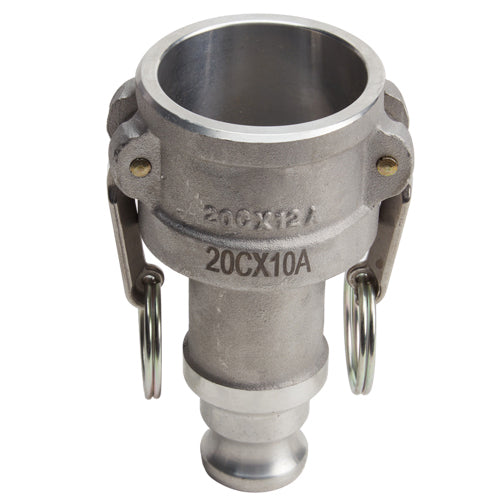 Aluminum 2" Female Camlock Fitting x 1" Male Camlock Fitting (USA ...
