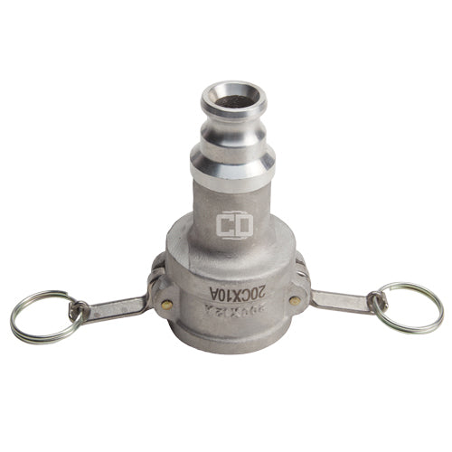 Aluminum 2" Female Camlock Fitting x 1" Male Camlock Fitting (USA ...