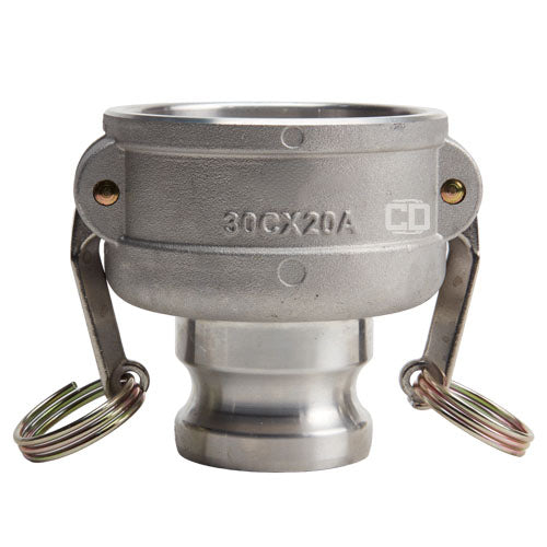 Aluminum 3" Female Camlock Fitting x 2" Male Camlock Fitting ...