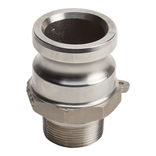 Stainless Steel 2" Male Camlock Fitting x 1 1/2" Male Pipe Thread (USA ...