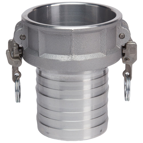 Aluminum Locking 4" Female Camlock Fitting x 4" Hose Shank (USA ...