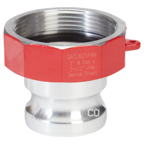 Aluminum 2" Male Camlock x 2 1/2" Female NH Fire Hose – CamlockDirect