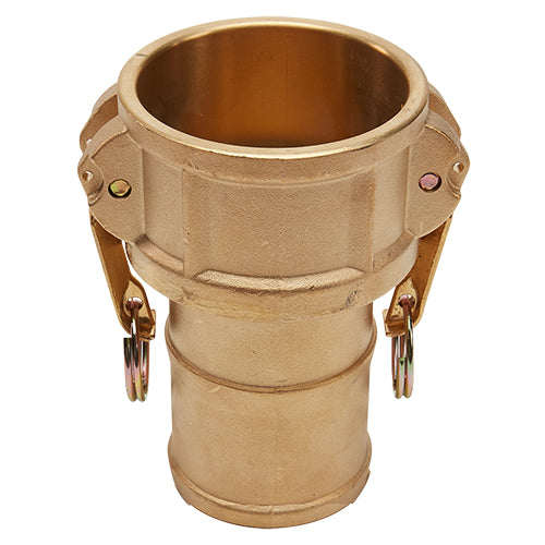 Brass 4" Female Camlock Fitting x 4" Hose Shank – CamlockDirect