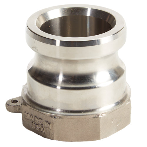 Stainless Steel 2" Male Camlock Fitting x 1 1/2" Female Pipe Thread ...
