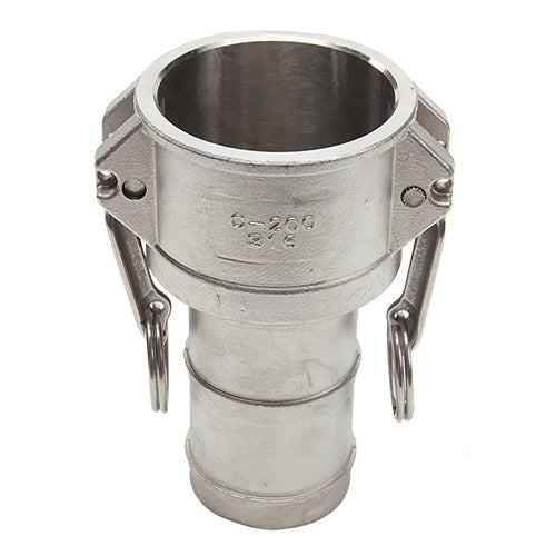 Stainless Steel 2" Female Camlock Fitting x 2" Hose Shank (USA ...