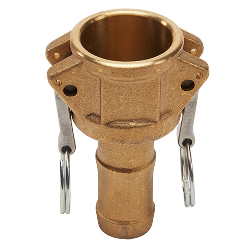 Brass 1" Female Camlock Fitting x 1" Hose Shank (USA) – CamlockDirect